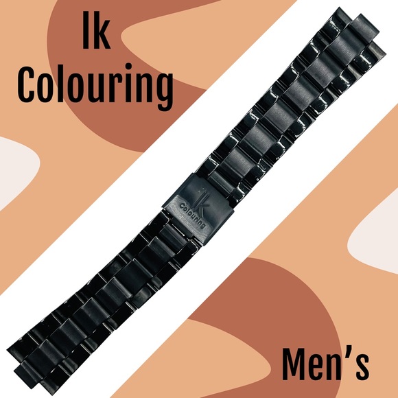 Ik Colouring | Accessories | Ik Colouring Black Bracelet Watch Band ...